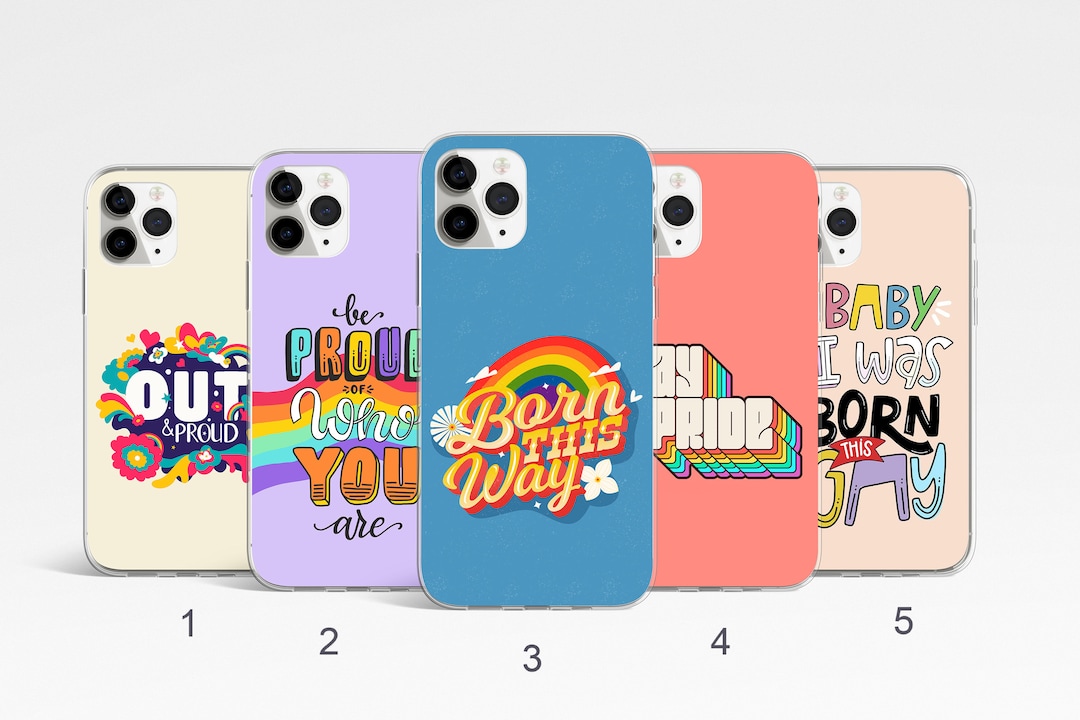 LGBTQ Phone Case, Gay Pride Phone Cover for iPhone 16, 15, 14 Pro Max ...