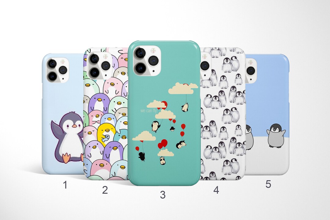 Penguin Phone Case, Animal Phone Cover for iPhone 16, 15, 14 Pro Max ...