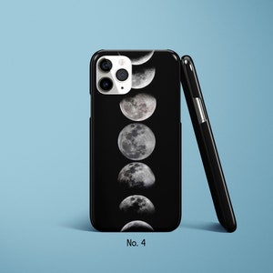 Moon Phases Phone Case Luna Cover for iPhone 16, 15, 14 Pro, Samsung ...