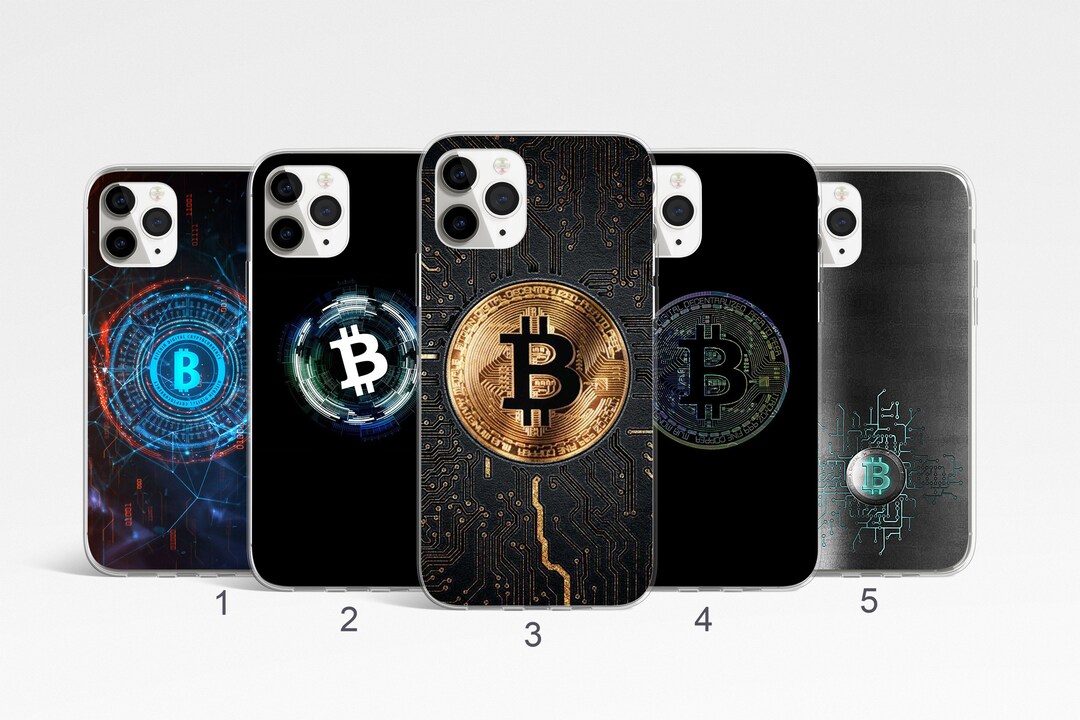 Funda de teléfono Bitcoin Funda de teléfono de moneda Cyrpto, Funda de ...