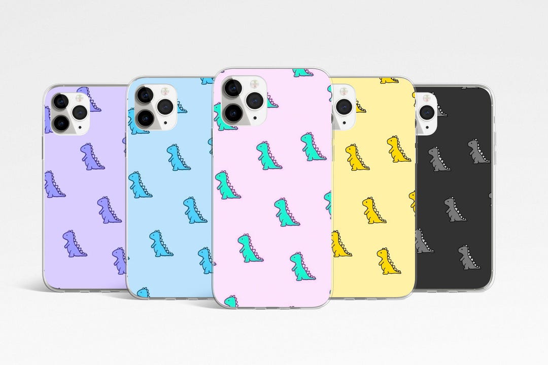 Cute Dinosaur Phone Case, T-rex Dino Phone Cover for iPhone 17, 16, 15 ...