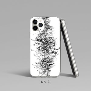 Music Notes Phone Case Musician Phone Cover Musical Case for iPhone 16 ...