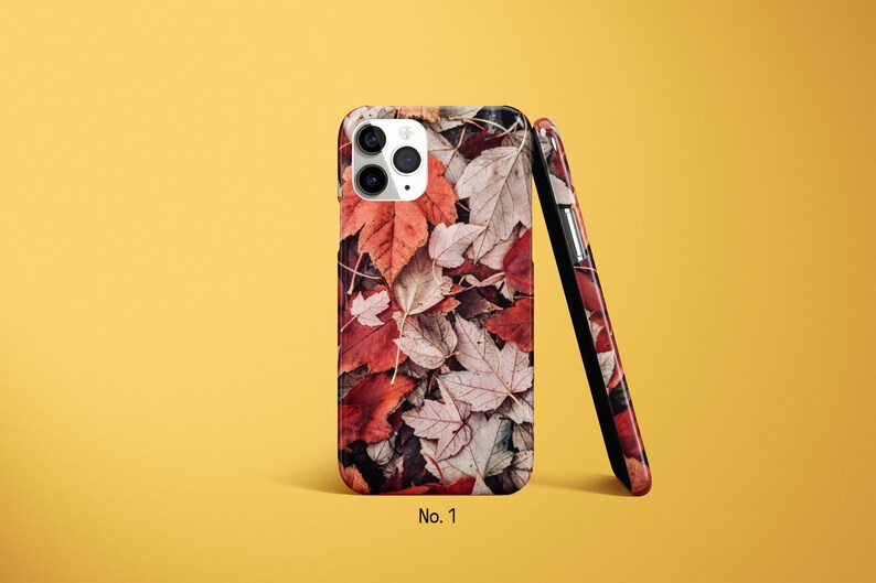 Leaves Phone Case Fall Cover for iPhone 16, 15, 14, 13 Pro, Samsung ...