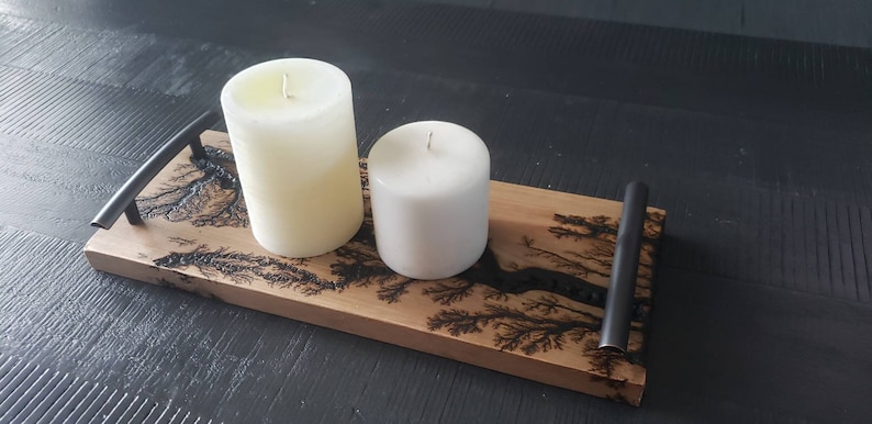 Lichtenberg/fractal Burn Small Decorative Trays - Etsy