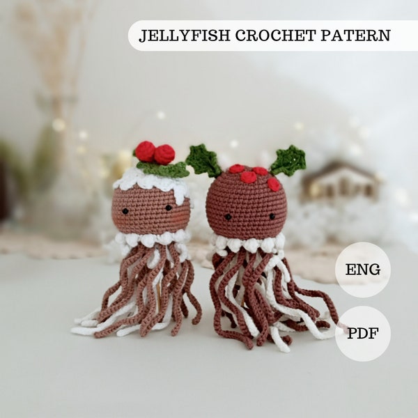 Gingerbread Crochet Jellyfish Pattern - Etsy