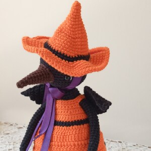 Crow Doll Crochet Pattern, Halloween Amigurumi Doll, Bird Crochet ...