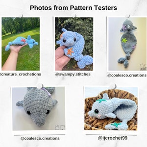 Dolphin Crochet Snuggler Pattern Amigurumi Plush Lovey for Babies Ocean ...