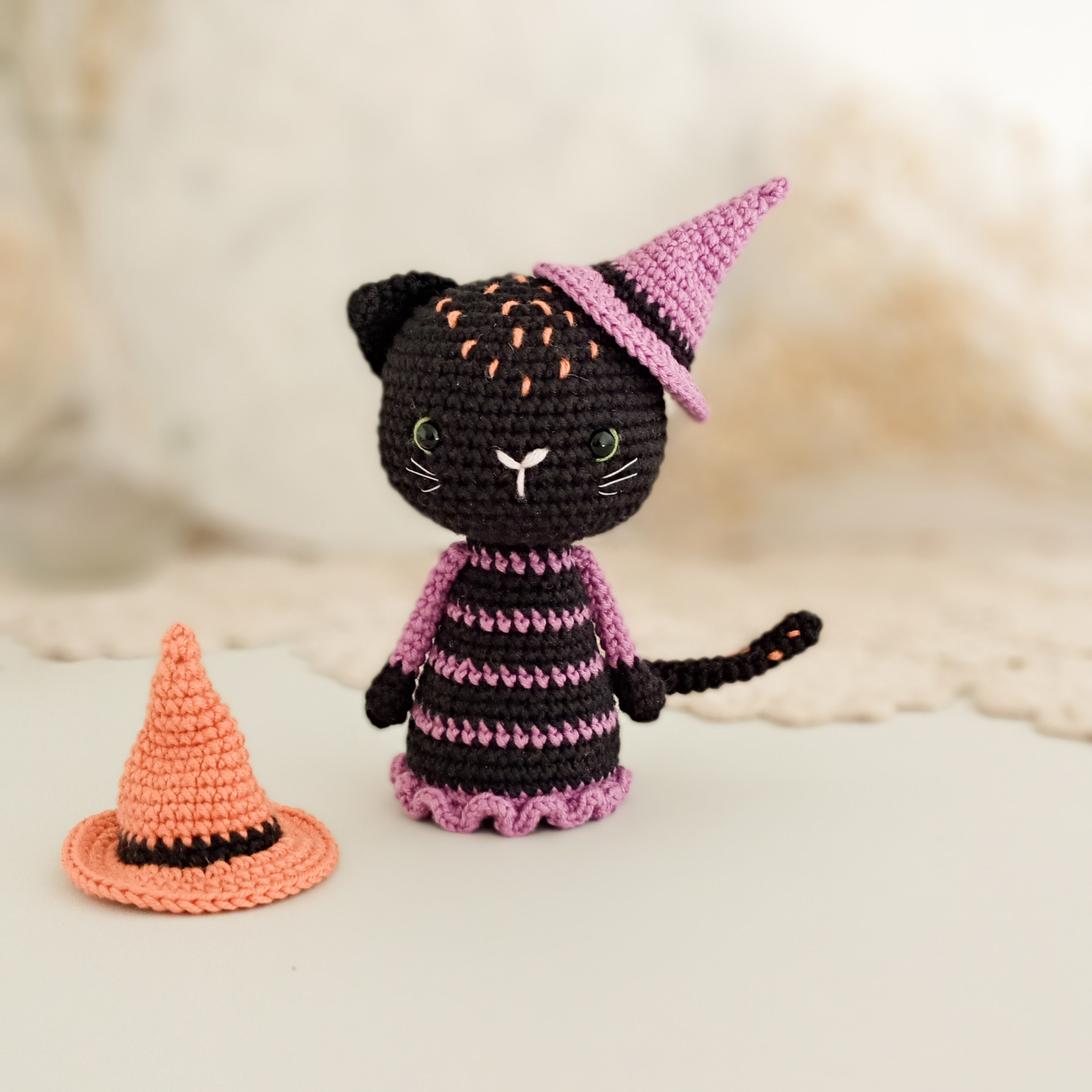 Halloween Crochet Black Cat Crochet Cat Pattern Halloween - Etsy
