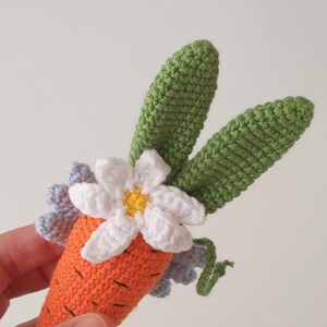 Crochet Easter Decorations, Amigurumi Carrot, Crochet Carrot With Bunny ...