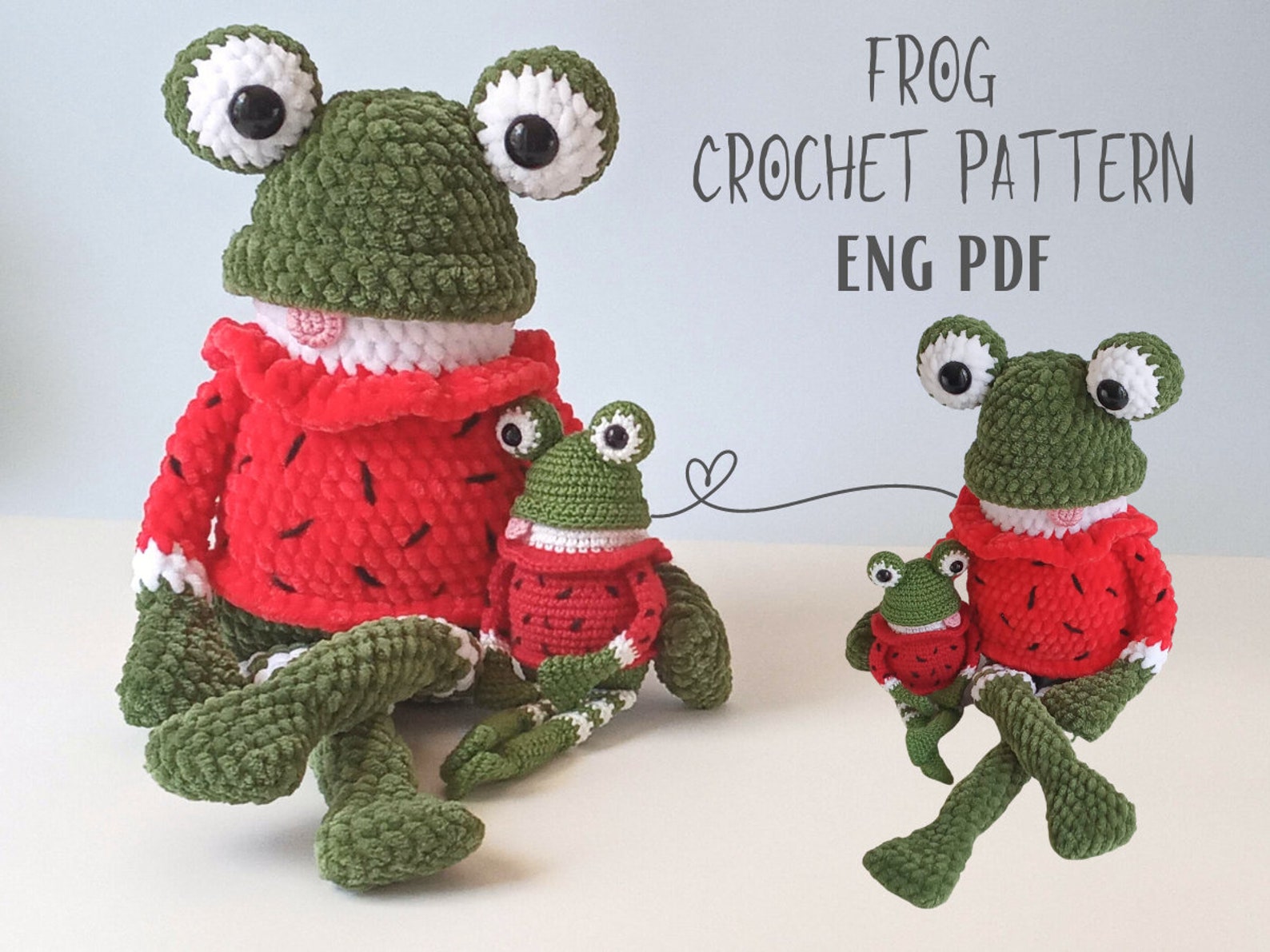 Crochet Frog Pattern Frog Plush Pattern Amigurumi Frog Toy - Etsy