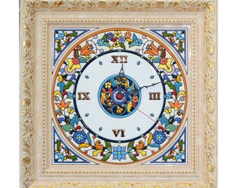 Square Wood Frame Wall Clock - Etsy