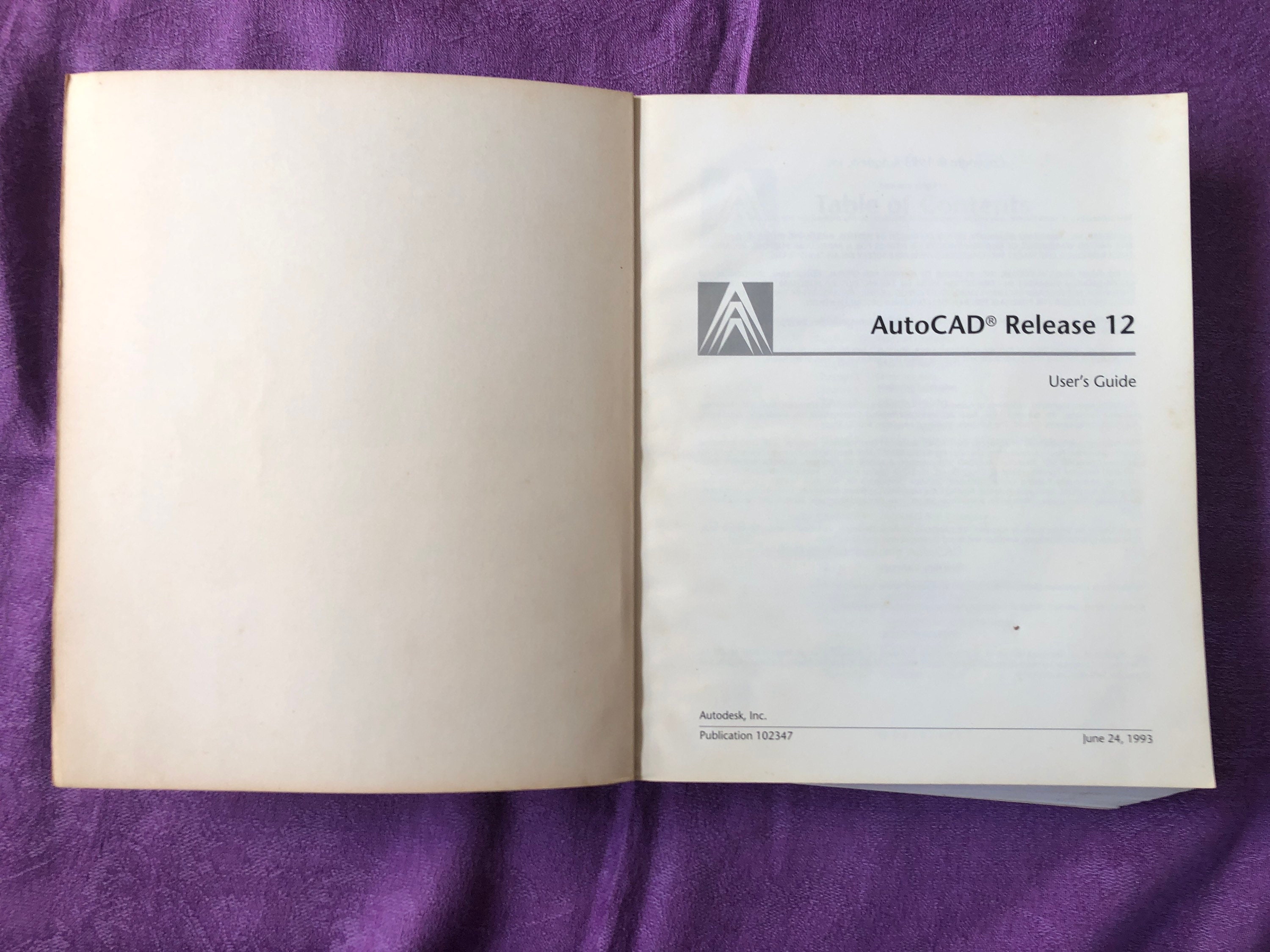 Autocad, Release 12, Users Guide, Paperback Book, 1993 - Etsy