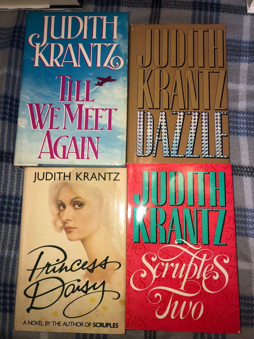 Judith Krantz Book Bundle, 4 Hardcover Books; Scruples Two, Dazzle ...