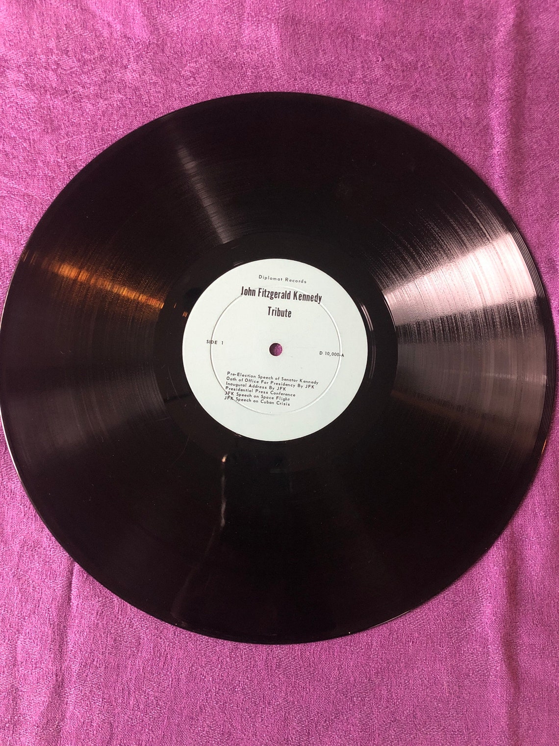 John Fitzgerald Kennedy Vinyl Record, a Memorial Album, 1917 1963 ...