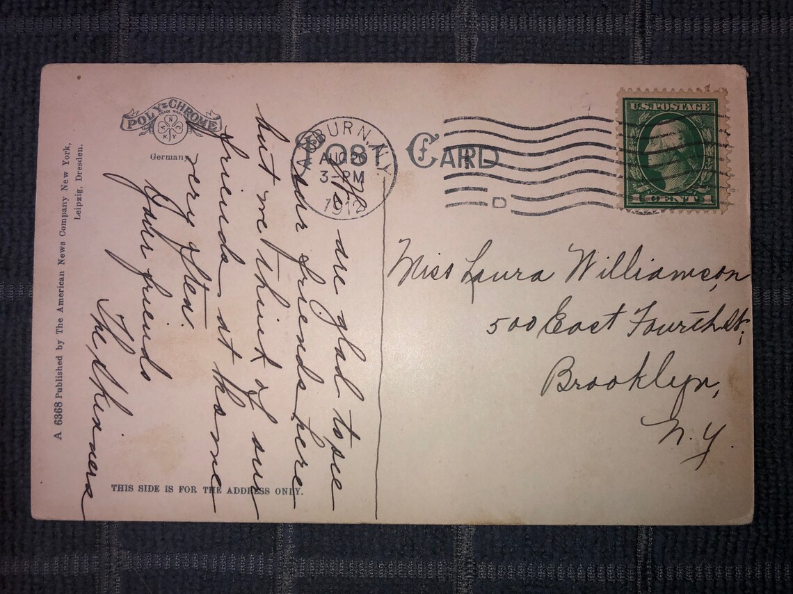 Owasco River, NY at Hinton’s Boat Livery Postcard 1912 Used - Etsy