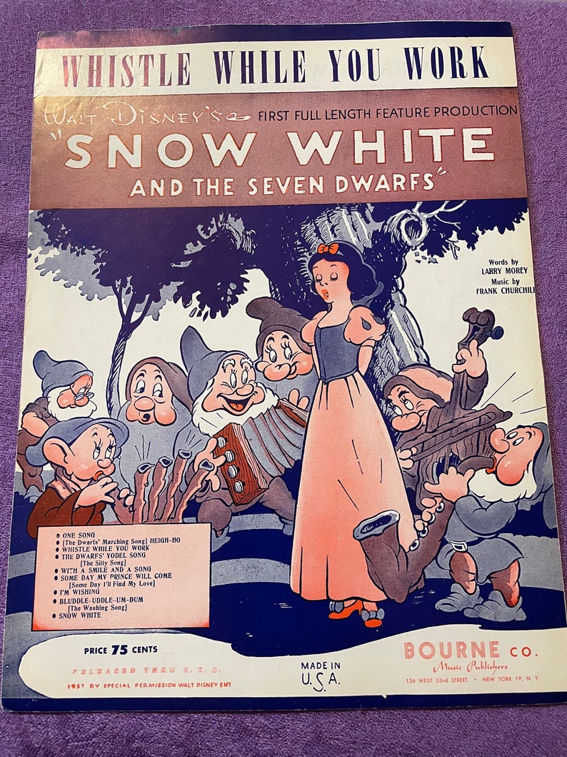 Walt Disney's Snow White and the Seven Dwarfs, Whistle While You Work ...