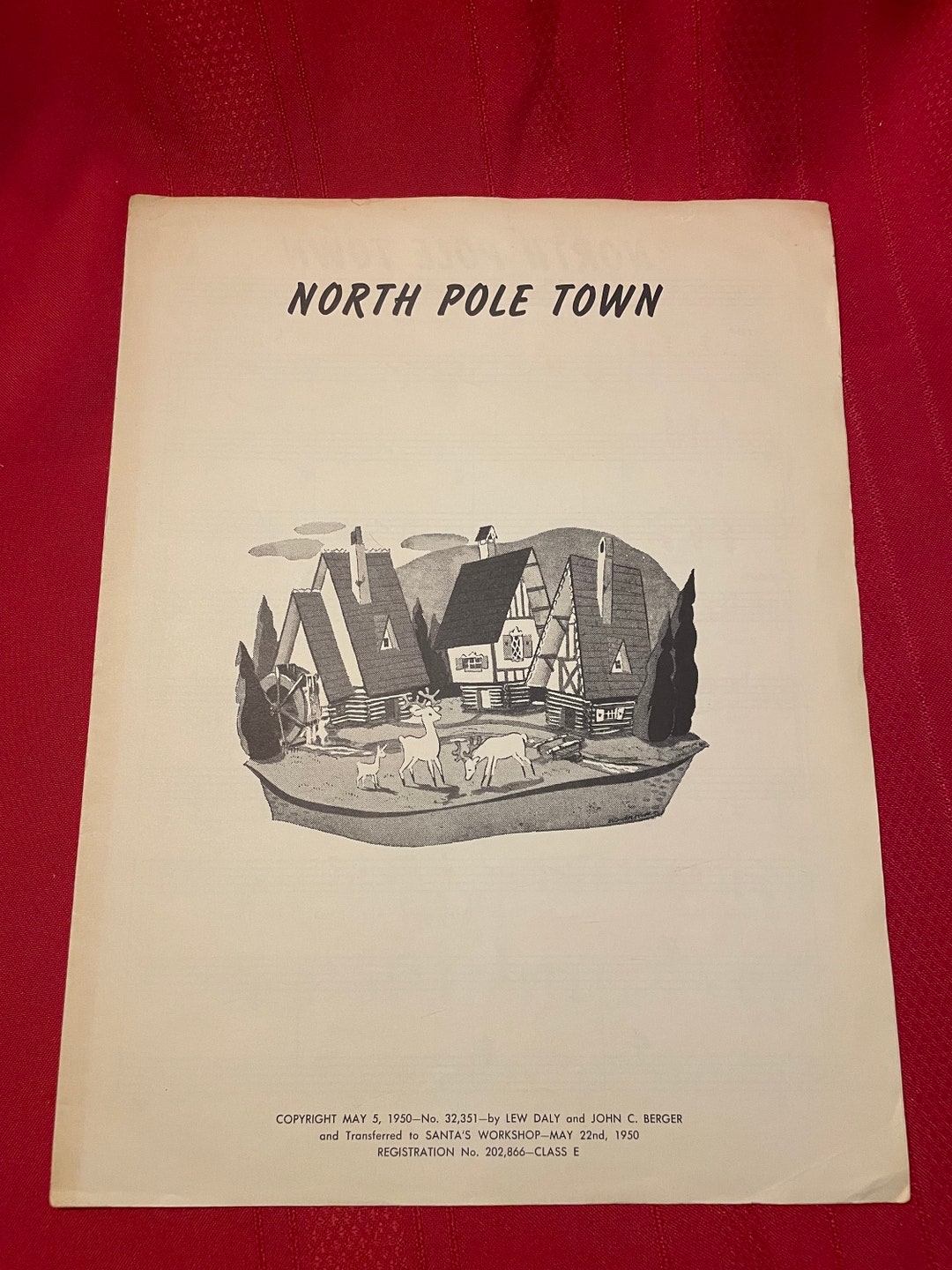North Pole Town Sheet Music, Words and Music by Lew Daly and John ...