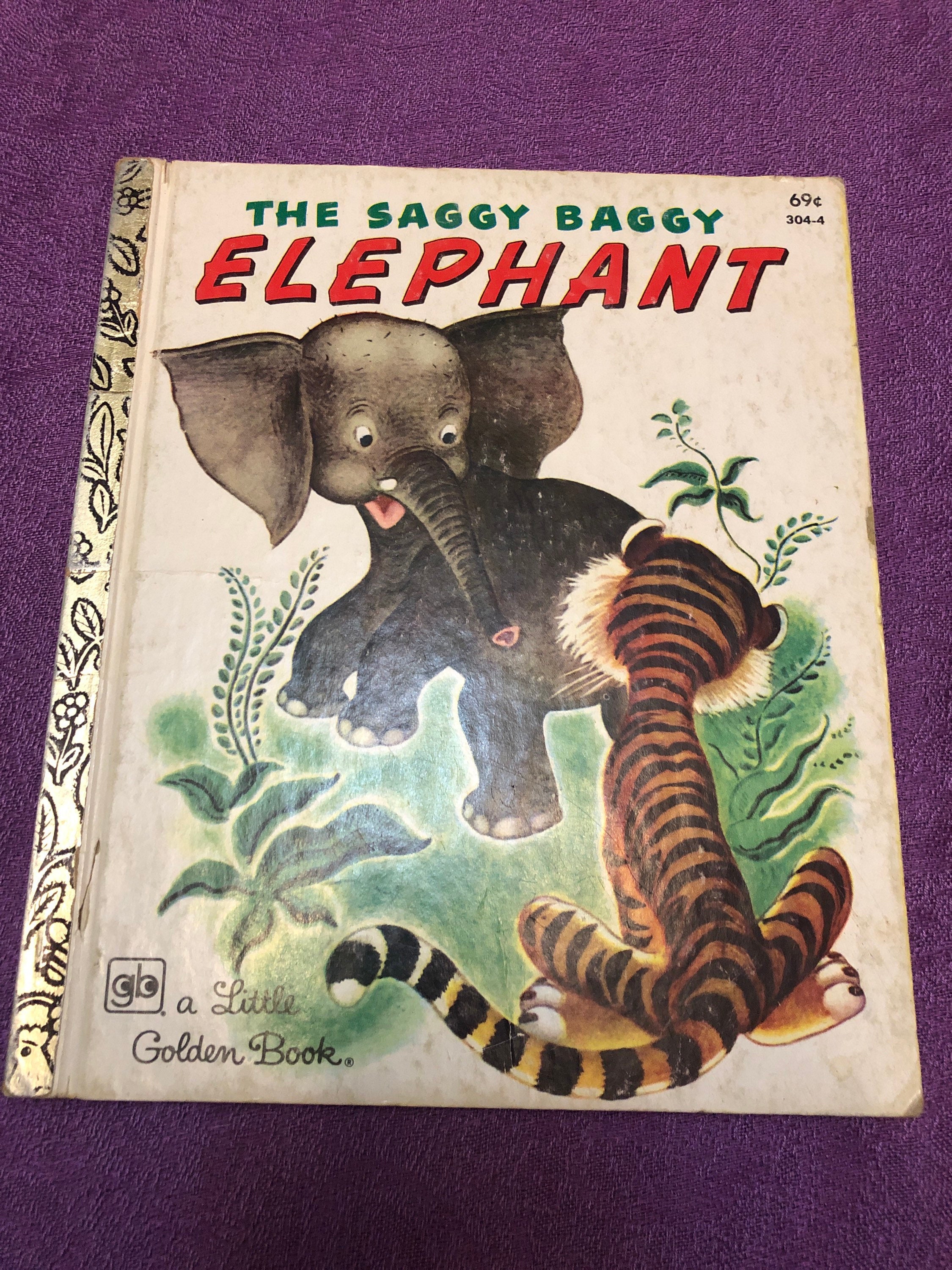 The Saggy Baggy Elephant, by K. & B. Jackson, a Little Golden Book ...
