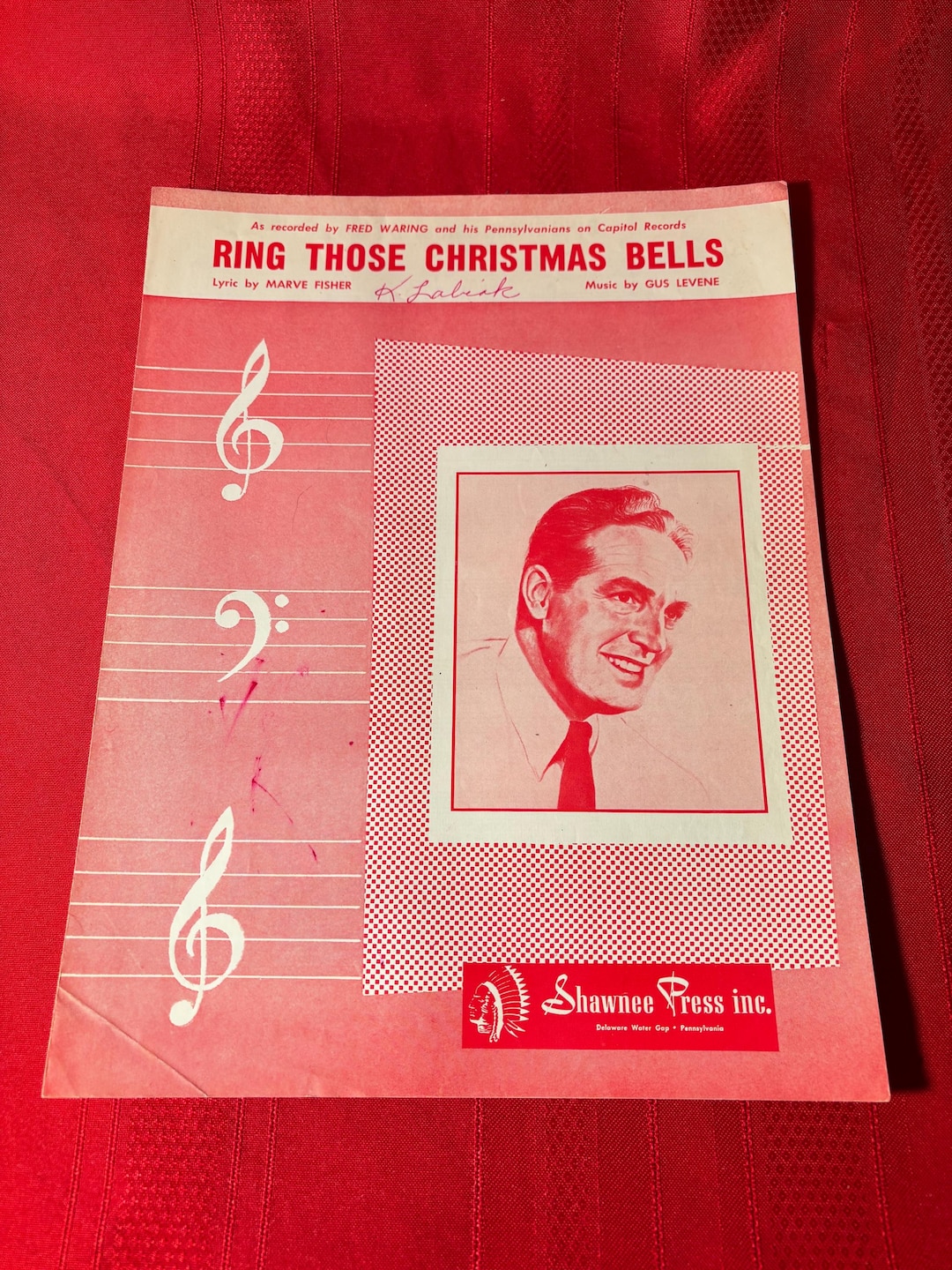 Ring Those Christmas Bells Sheet Music, Lyrics by Marve Fisher, Music ...