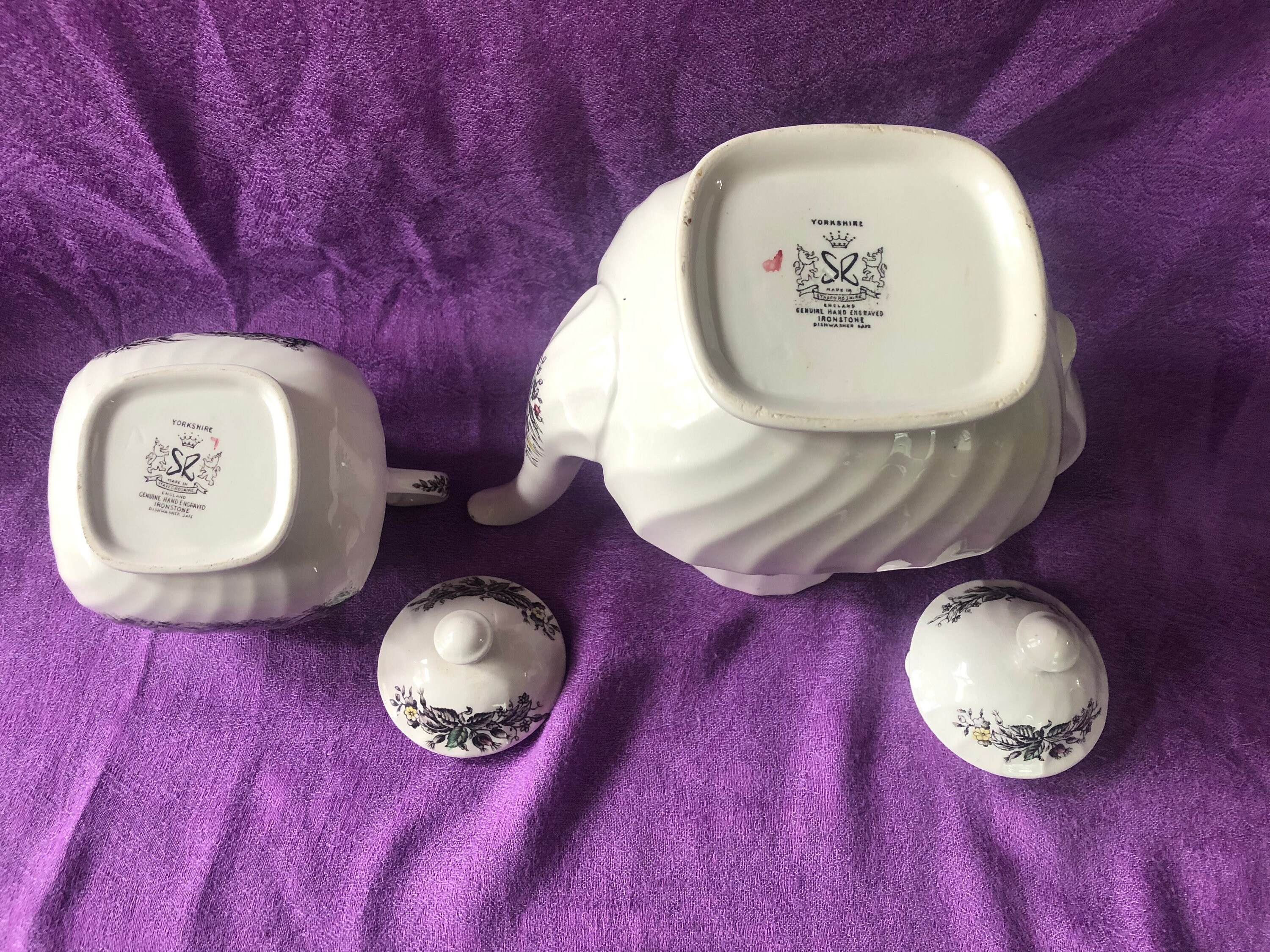 Yorkshire Ironstone Tea Set, Farm Scene, Late 1950-60s - Etsy