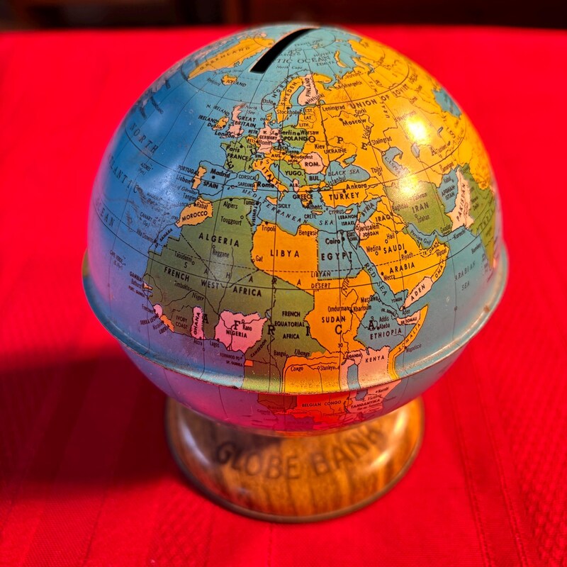 Globe Bank - Etsy