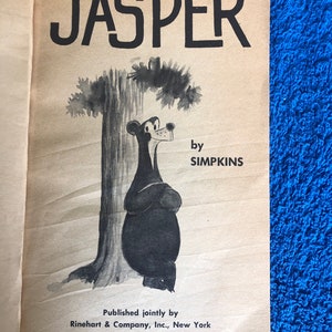 Jasper, by James Simpkins, First Edition, Paperback Book, 1960, Rare ...