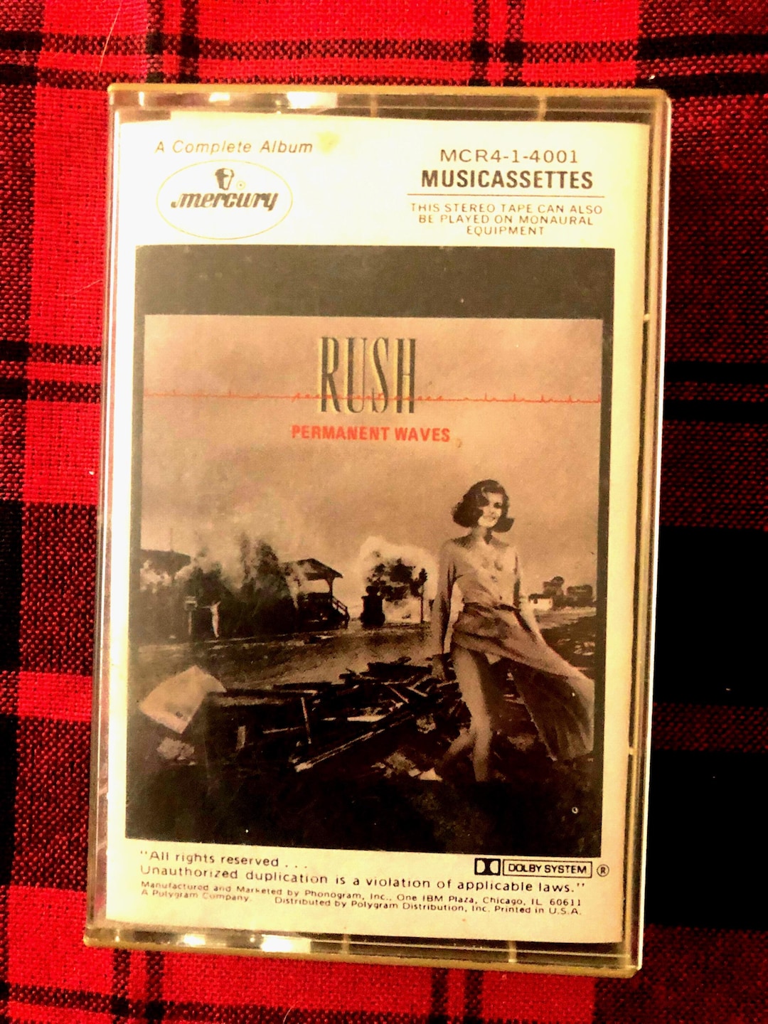 Rush Permanent Waves Cassette Tape Original 1980 Near Mint Condition - Etsy