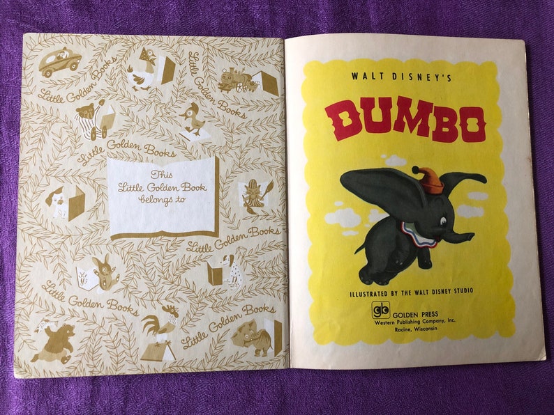Walt Disneys Dumbo, a Little Golden Book, 1976 - Etsy