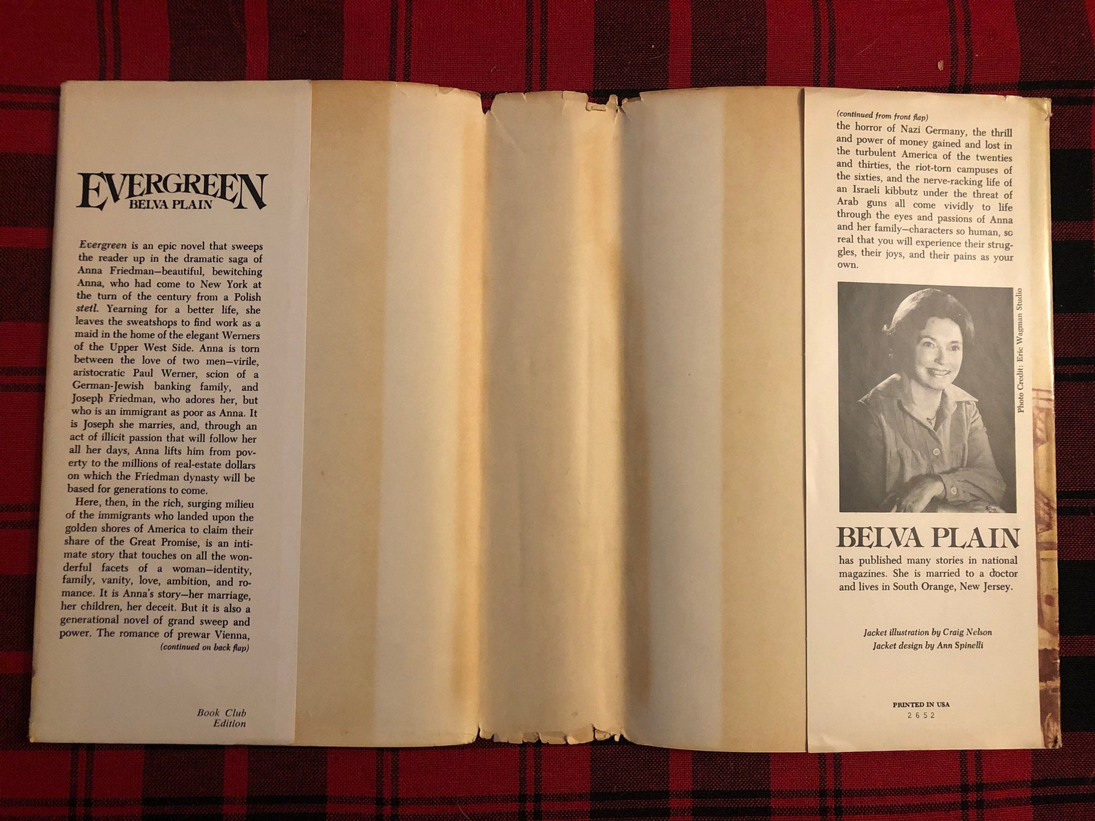 Evergreen by Belva Plain First Edition Hardcover Book 1978 - Etsy
