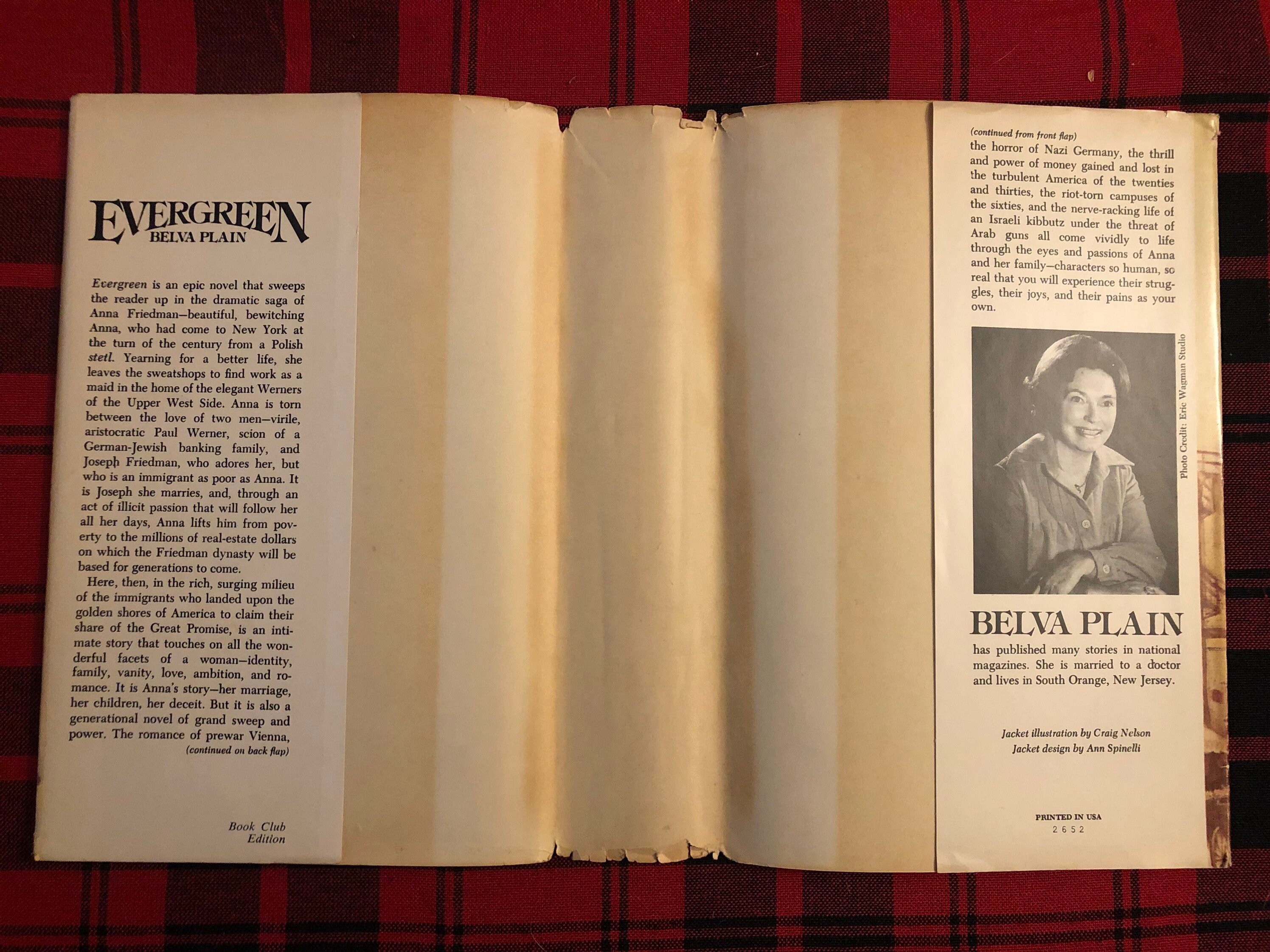 Evergreen by Belva Plain First Edition Hardcover Book 1978 - Etsy
