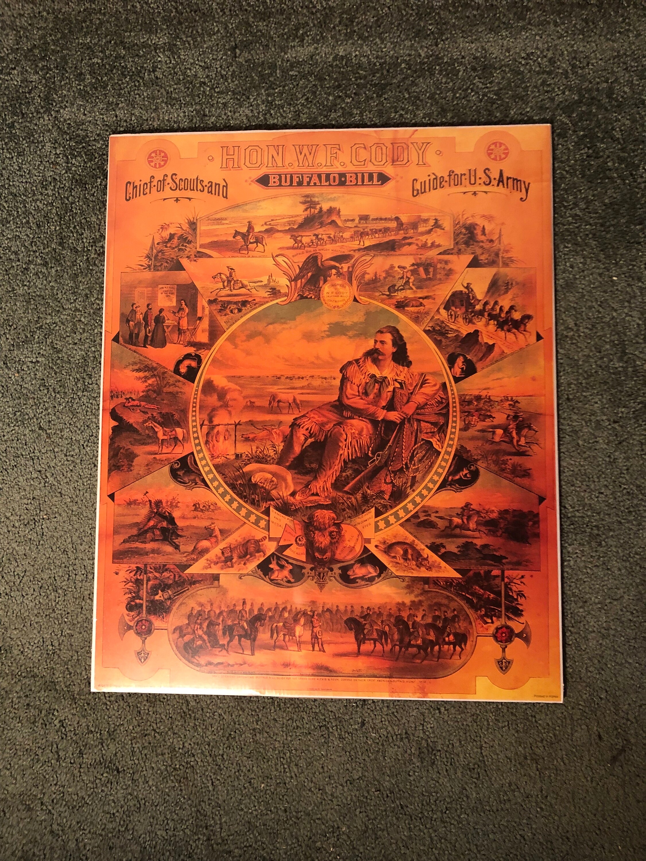 Buffalo Bill Poster Hon. W. F. Cody Poster Sealed Chief of - Etsy