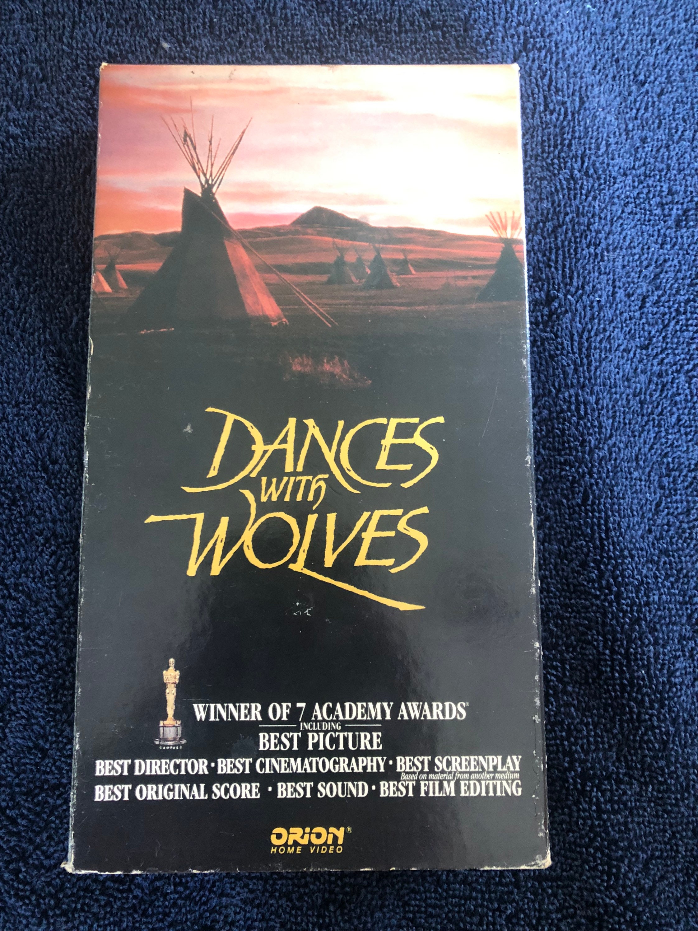 Dances With Wolves VHS Kevin Costner Vintage 1990 - Etsy