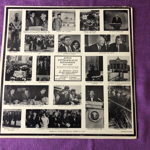 John Fitzgerald Kennedy, Vinyl Record, a Memorial Album, 1917 - 1963 ...