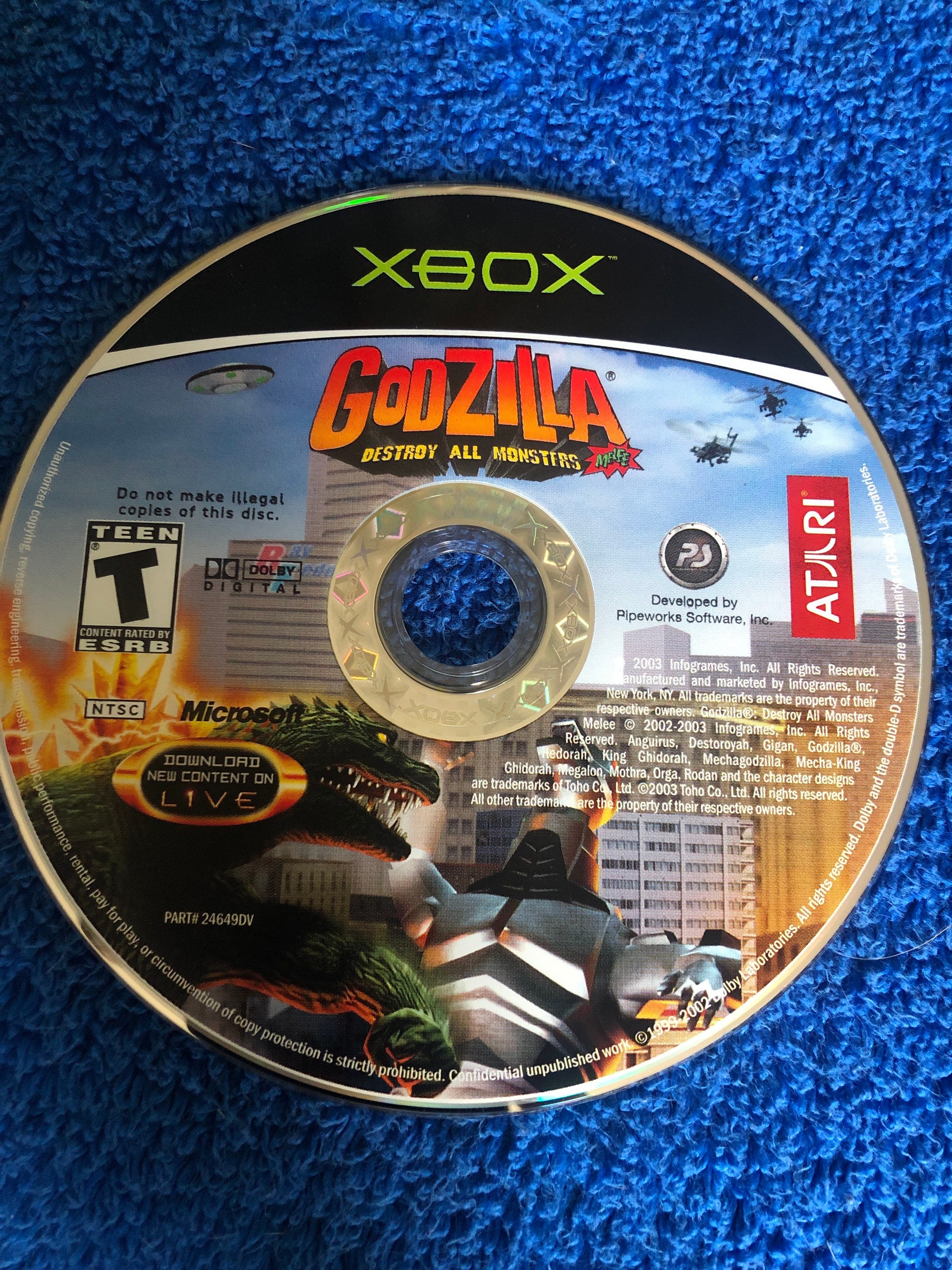 Godzilla Destroy All Monsters Xbox