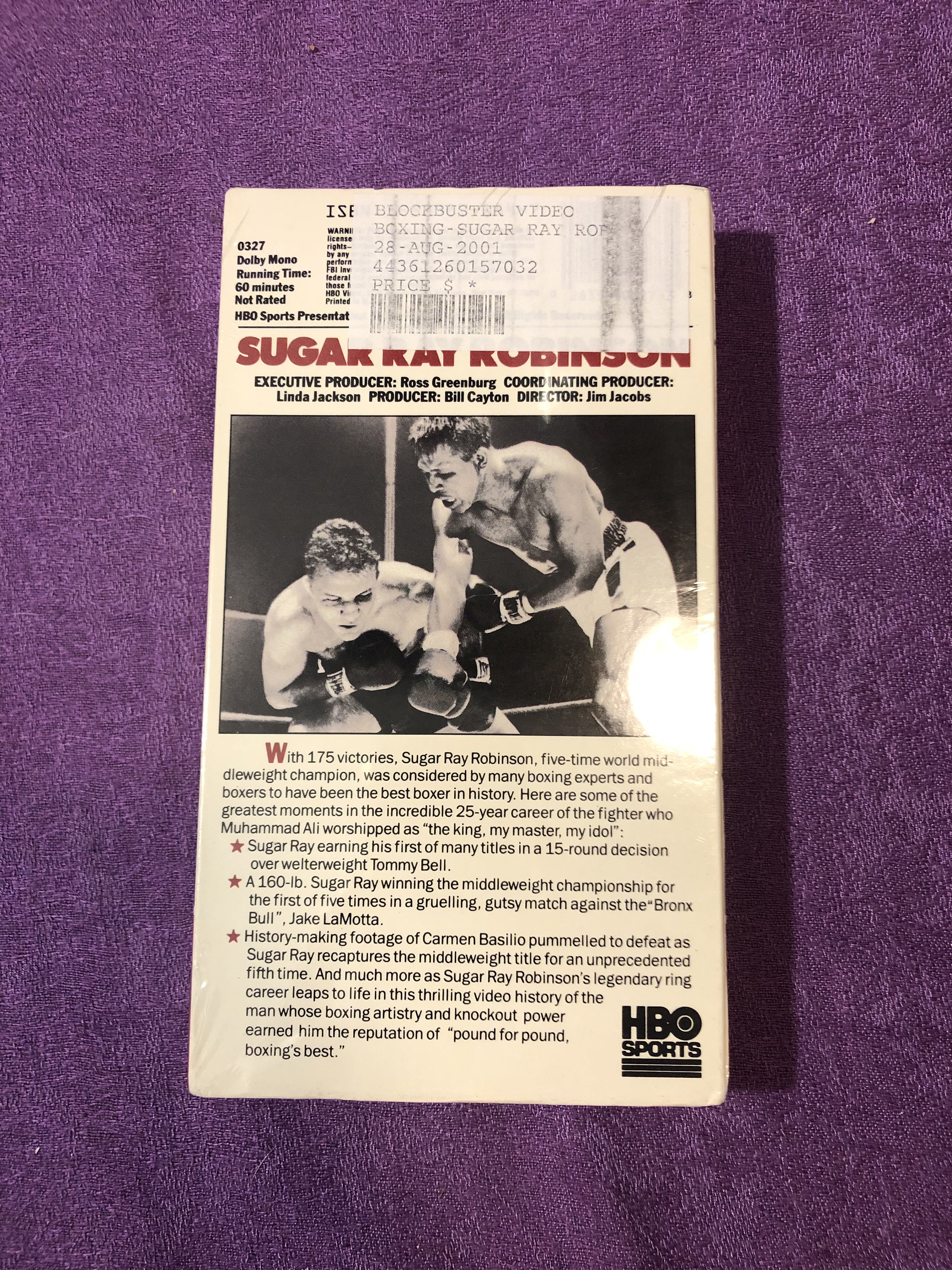 Sugar Ray Robinson VHS Sealed Brand New Boxing's Best - Etsy
