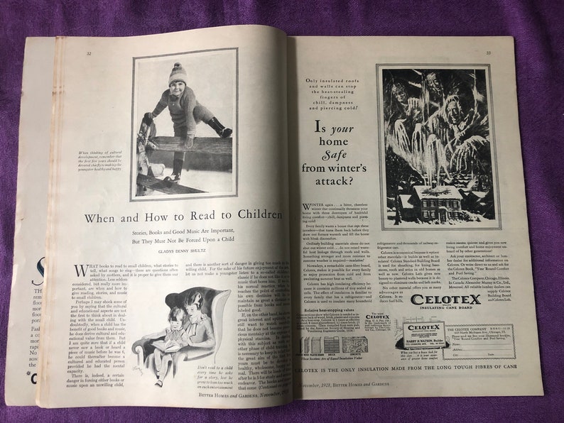 Better Homes & Gardens Magazine, November 1928 - Etsy