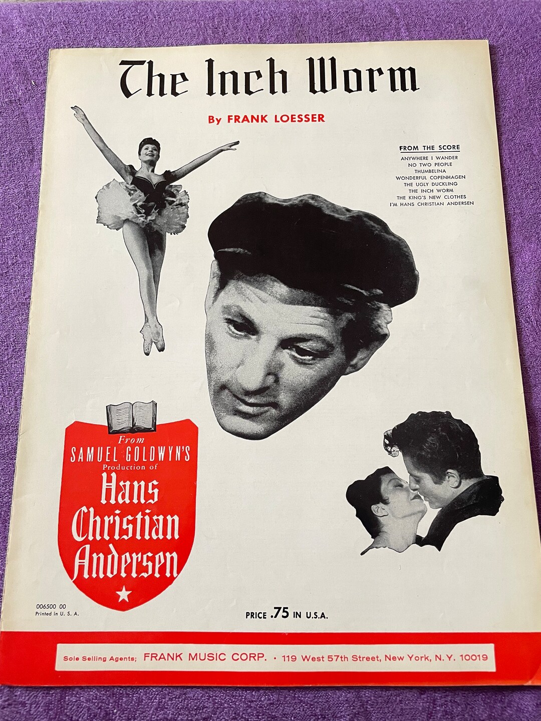 The Inch Worm, Sheet Music, by Frank Loesser, 1952 - Etsy
