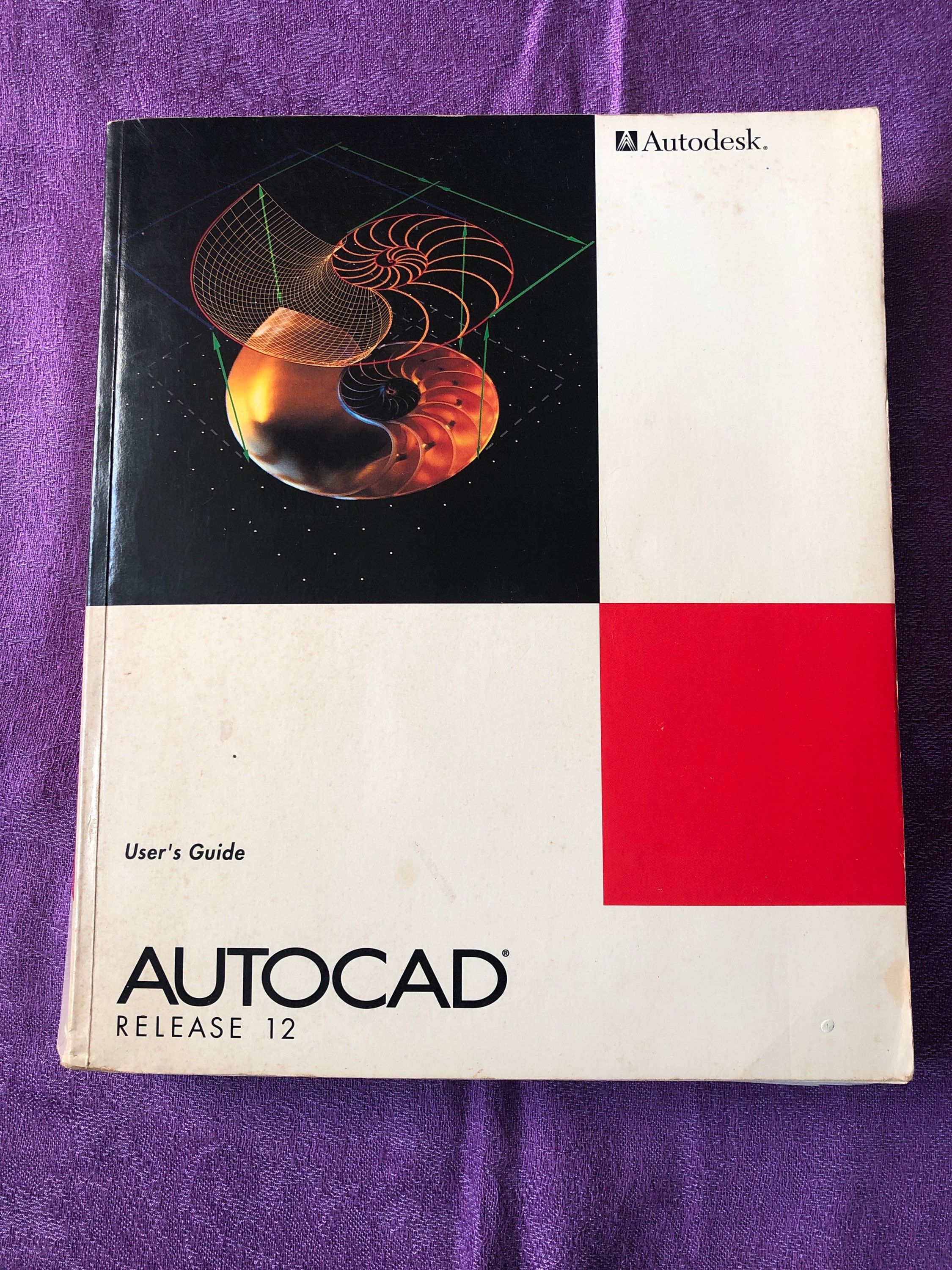 Autocad, Release 12, Users Guide, Paperback Book, 1993 - Etsy