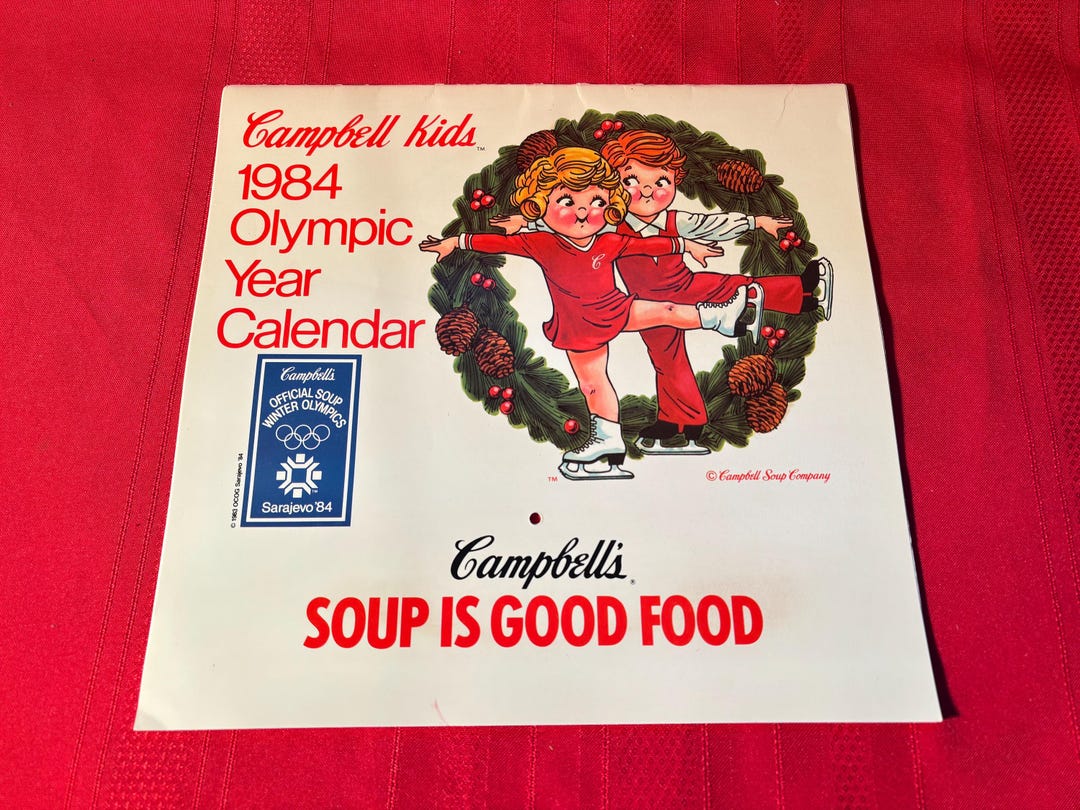 Campbell Kids Olympic Calendar 1984, Mint Condition - Etsy