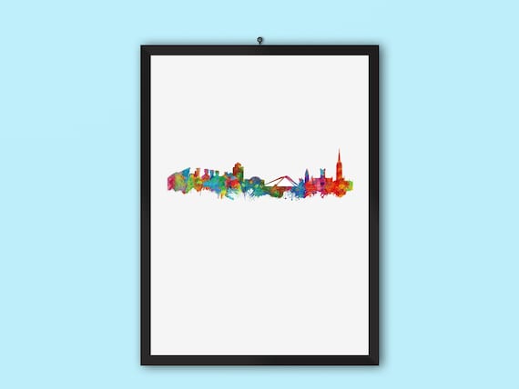Coventry poster Coventry Skyline Coventry print Coventry art Coventry ...