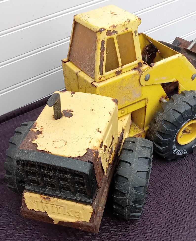 Vintage Yellow Tonka Loader Toy - Etsy