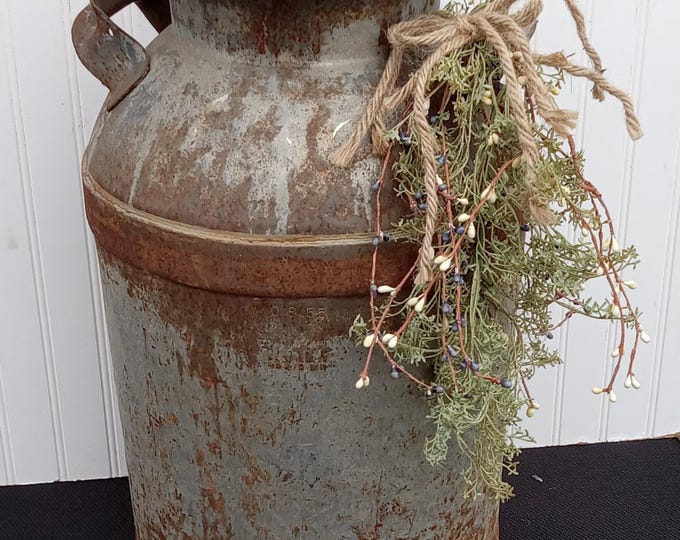 Milk Can/vintage Milk Can/antique Milk Can/ Country Decor/ Porch Decor ...
