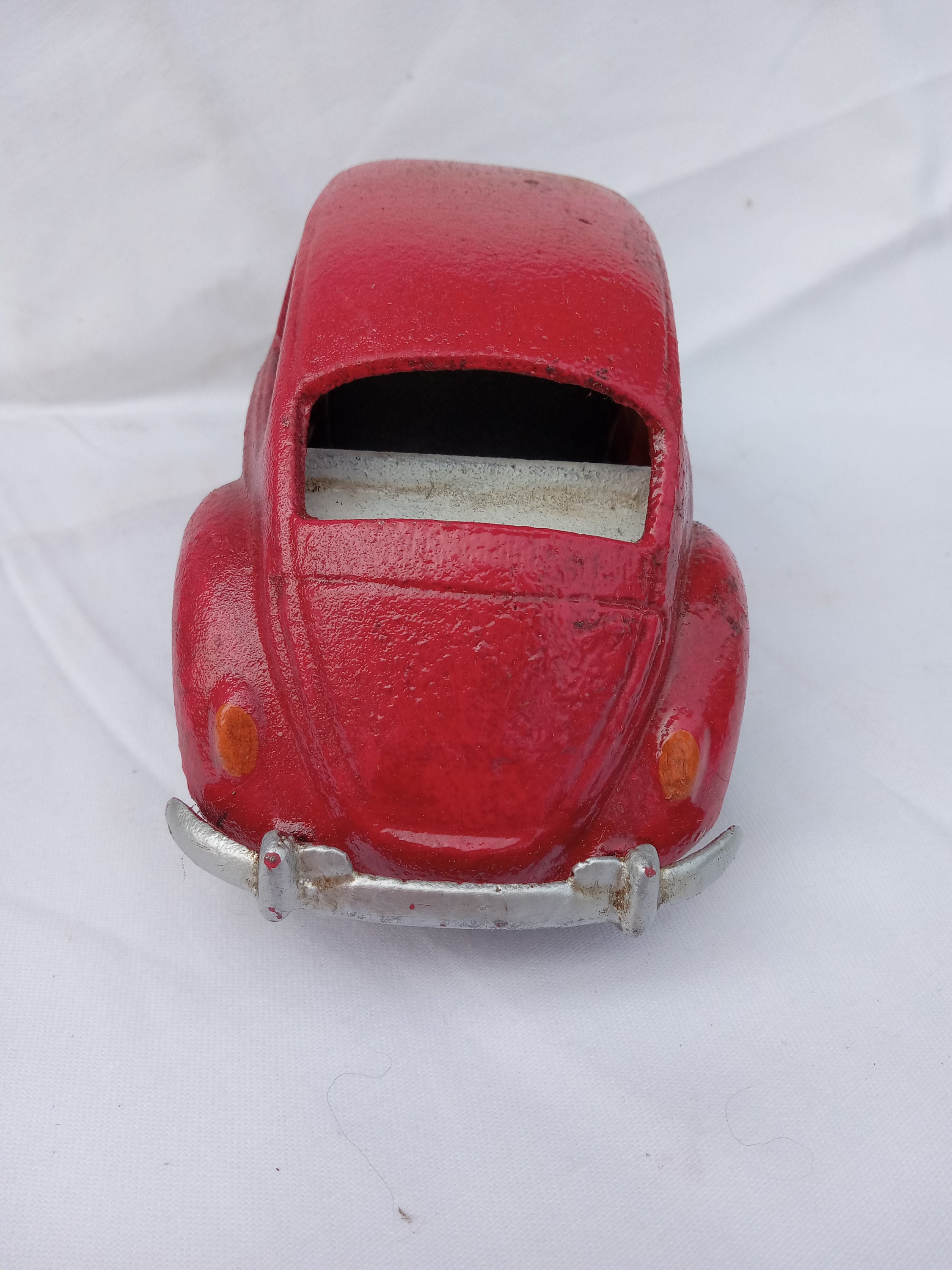 Cast Iron Beetle Car/ Beetle Bug/ Cast Iron Car/red Beetle Car/ Beetle ...