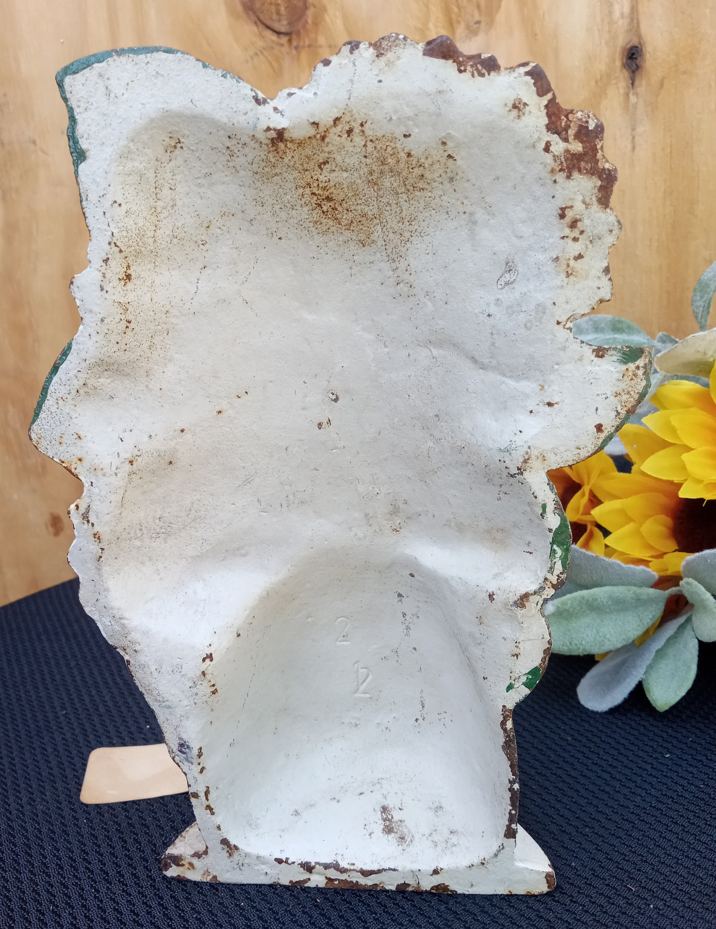 Vintage Cast Iron Daisy Door Stop: Antique Floral Decor - Etsy