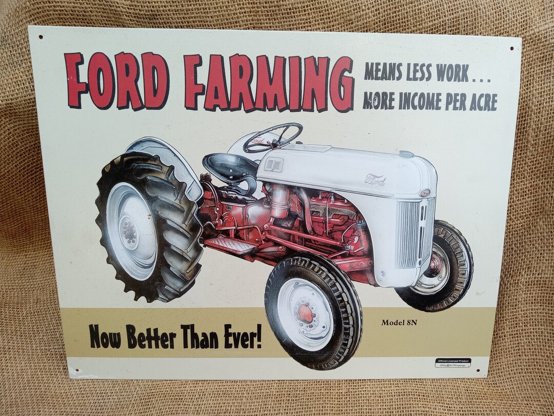 Ford Farming Tin Sign/ Ford Sign/ Tractor Sign/ Ford Tractor - Etsy