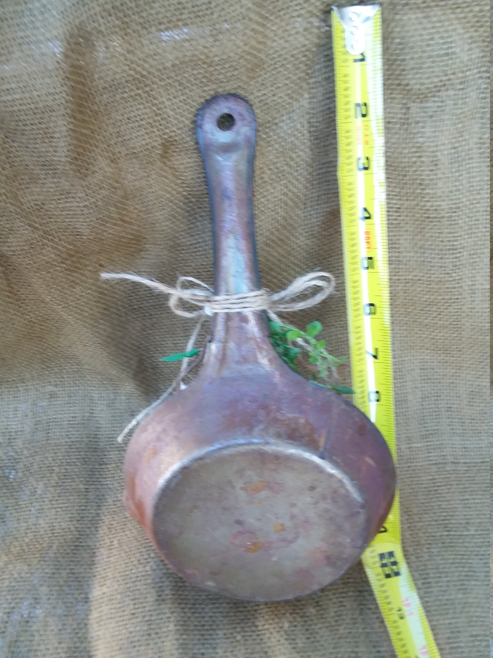 Antique Skillet/vintage Skillet/old Pan/antique Pan/pan With Greenery ...