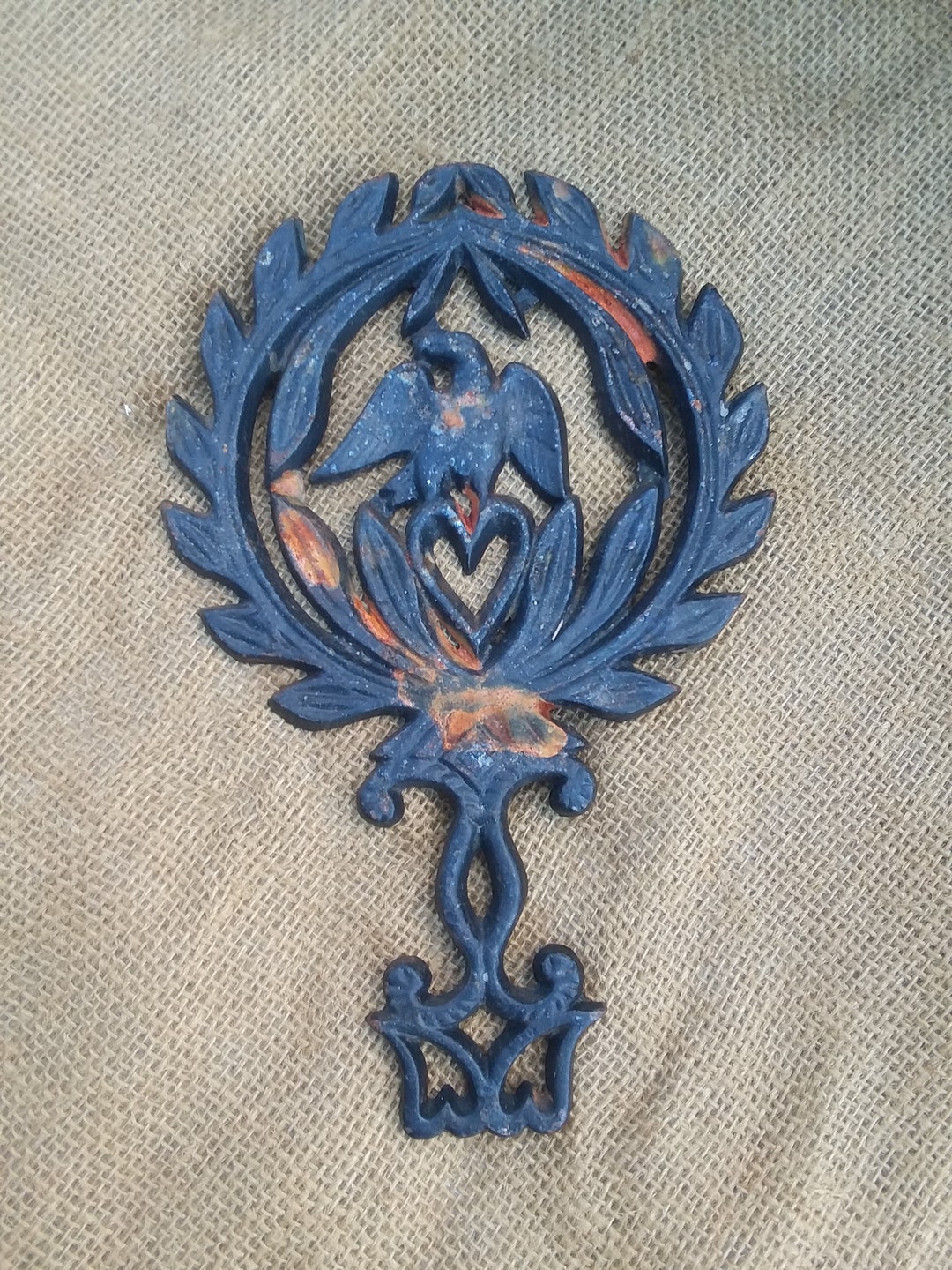 Cast Iron Eagle Trivet/vintage Eagle Trivet/antique Eagle Cast Iron Trivet - Etsy