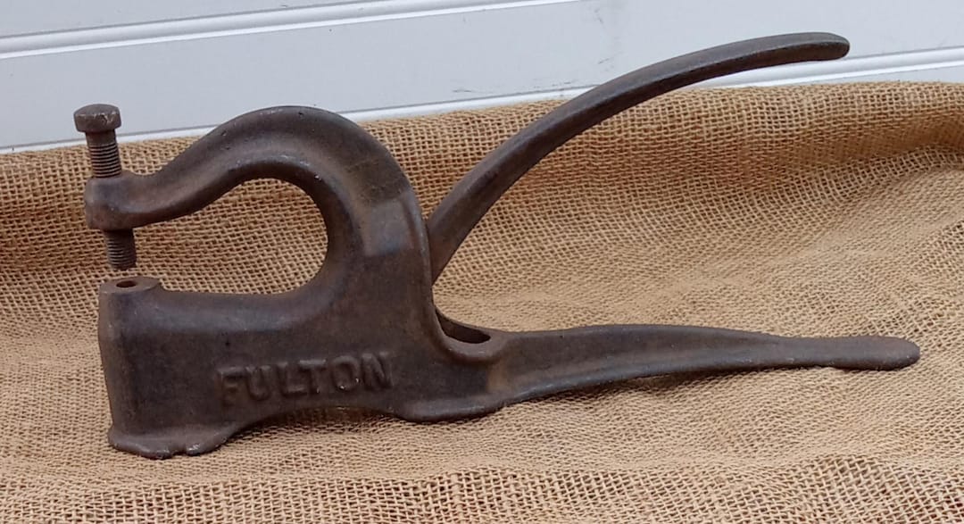Vintage Fulton Cast Iron Riveter: Antique Hand Tool - Etsy