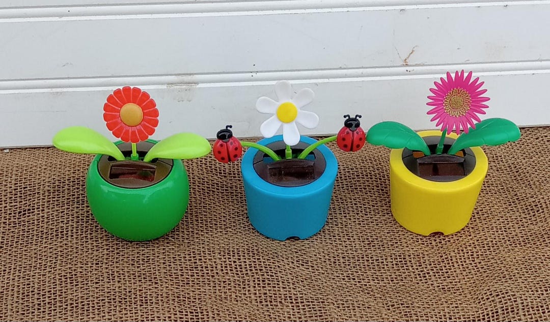 Solar Flowers/ Solar Dancer Flowers/ Solar Window Sill Flowers/flowers ...