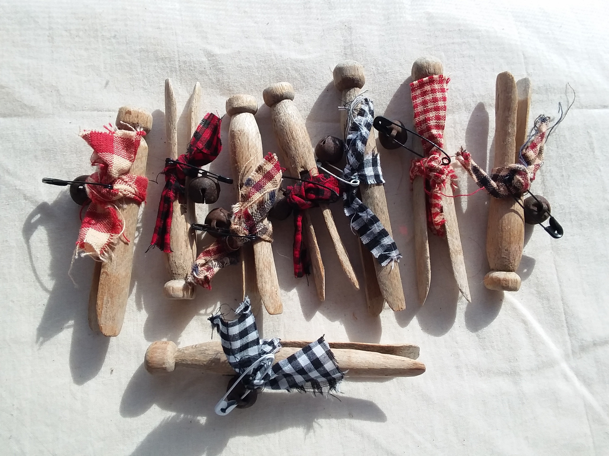Antique Clothespins/vintage Clothespins/clothespins Ornaments ...
